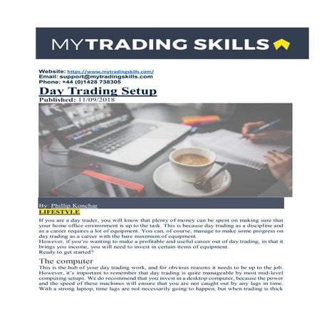 This is What a Day Trader Setup Looks Like | PDF