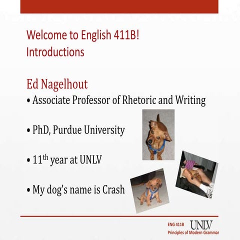 ENG 411B Course Introduction | PPTX