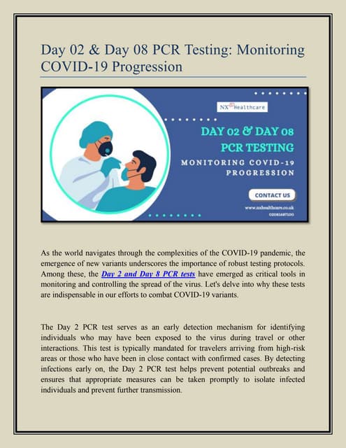 PCR Swab Test Kits - A Pivotal Tool in Health Assurance | PDF