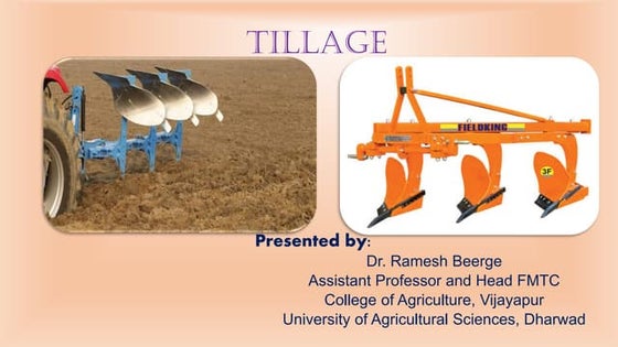 Secondary Tillage implements & their uses in Agriculture | PPTX