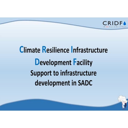 Climate Resilience Infrastructure Development | PDF