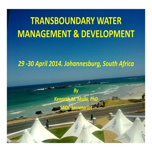 Transboundary water management and development | PDF