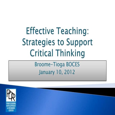 Effective Teaching Year 2- Day 1 | PPTX | Educational Assessment ...