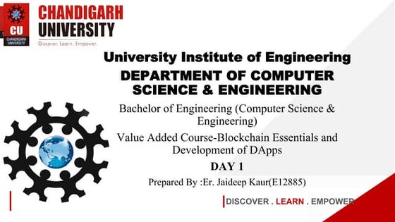 Blockchain 101 By Imran Bashir Ppt