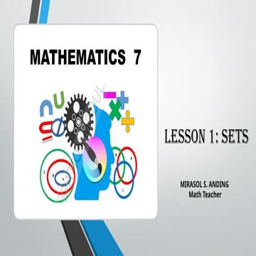 Grade 7 Introduction to sets Old curriculum | PPTX
