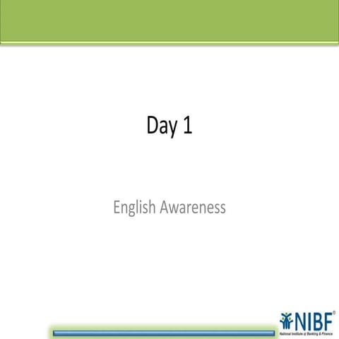 Day 1 english awareness | PPSX