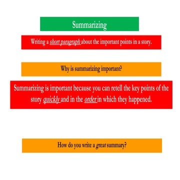 Day 1 summarizing intro (1) | PPT