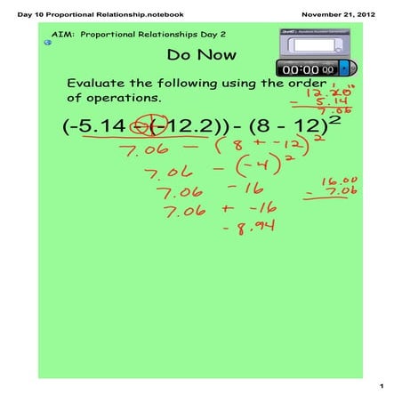 Day 10 proportional relationship | PDF | Bath and Shower | Personal Care