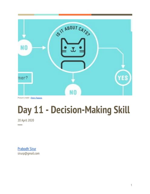Day 1 decision-making skill | PDF