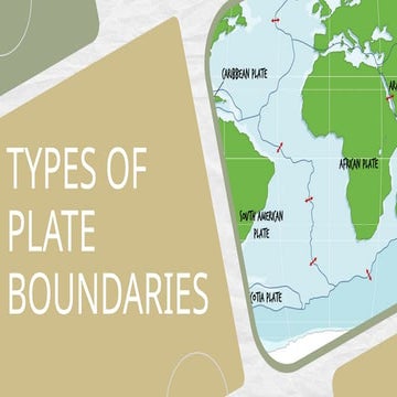 Different Types of Plate Boundaries and Its Applications | PPTX
