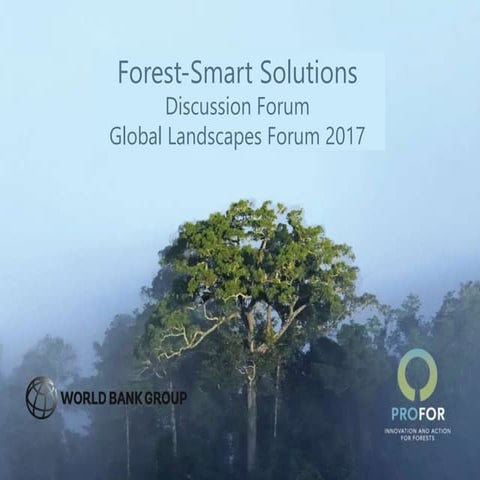 Forest smart solutions (World Bank, Profor) | PPT
