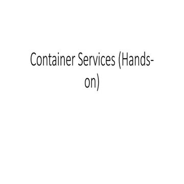 Docker Hands On | PPT