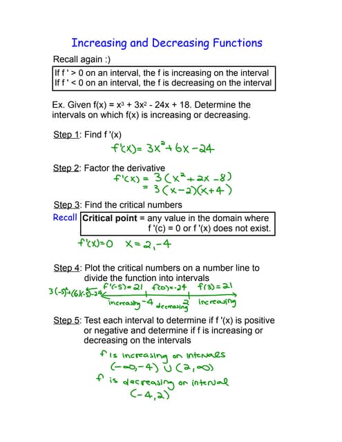 Maximums and minimum | PPTX