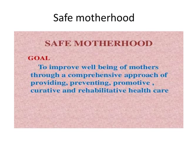 01 Emergency Obstetric care | PPT