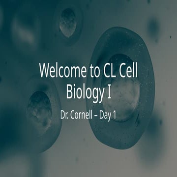 Gr.9 Biology L.8.1.Life is Cellular power point | PPTX