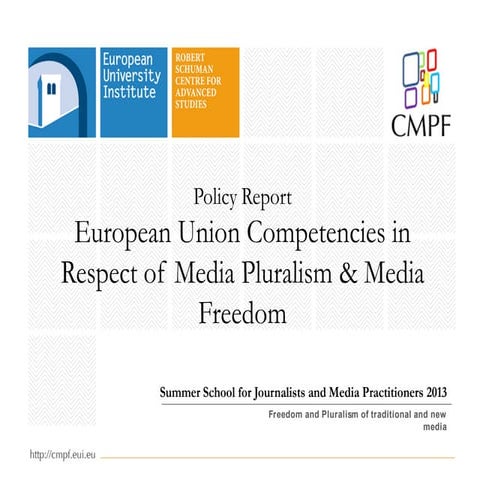 CMPF Policy Report Presentation | PDF