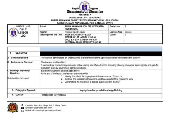 FORMATION OF TYPHOONS | PPTX