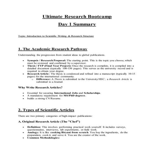 Day 1 Introduction to Scientific Writing & Research Structure.pdf