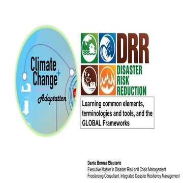 Day 1 Orientation Training on DRR_CCA terminologies, tools and elements ...