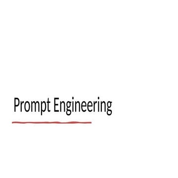 Introduction to Prompt Engineering (Focusing on ChatGPT) | PDF