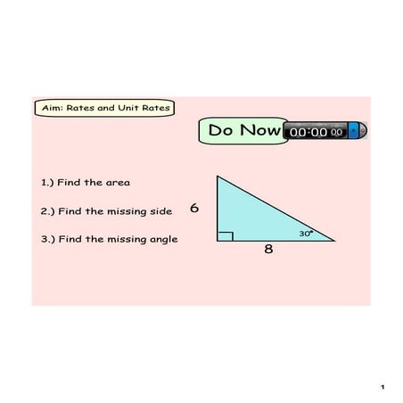 Day 1 rates and unit rates | PDF