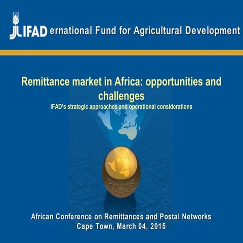 Remittance market in Africa: opportunities and challenges | PPT