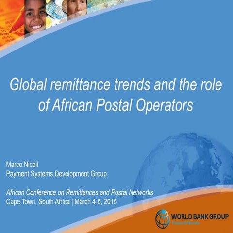 Global remittance trends and the role of African postal operators | PPT