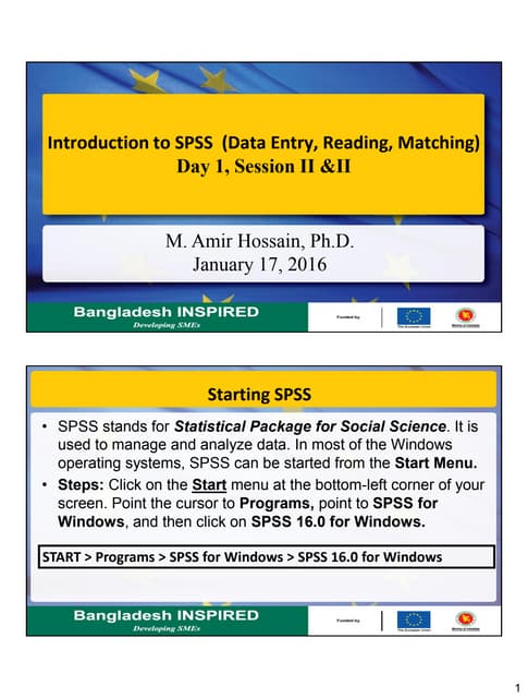 How to make a spss data and Saving Your Data in SPSS.pptx