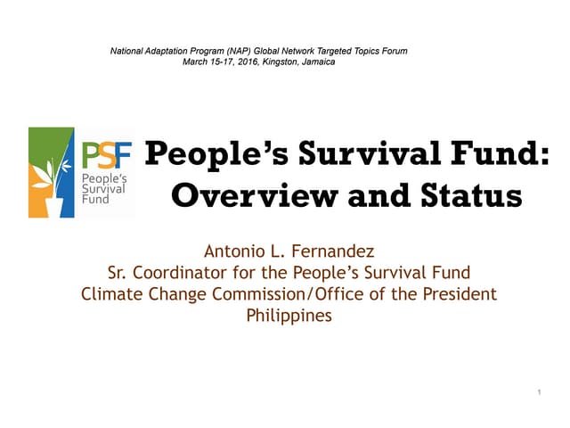 Ra 9729 Climate Change Act of 2009 | PPT | Environment | Science