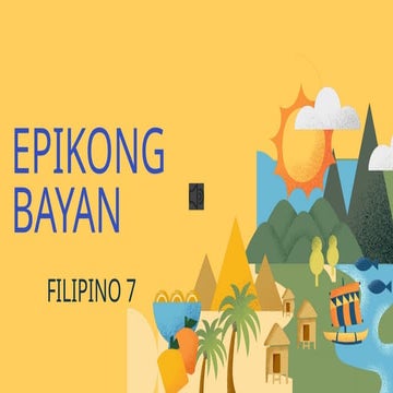 filipino presentation week 4 epiko ng pilipinas | PPTX