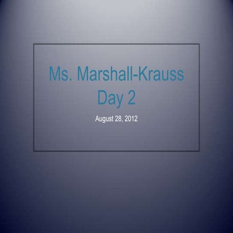 Day 2 | PPTX | Education