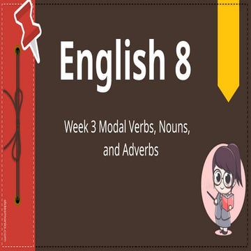 Modal Verbs, Nouns, and Adverbs Lesson Slide | PPTX