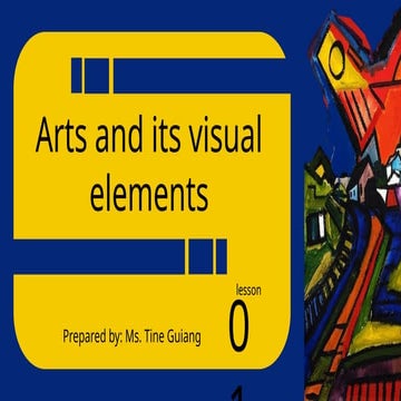 GRADE 11- CONTEMPORARY PHILIPPINE ARTS FROM THE REGION (ELEMENTS OF ...