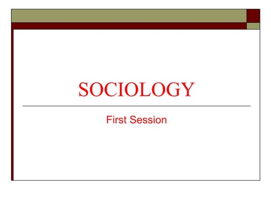 Development of sociology | PPT