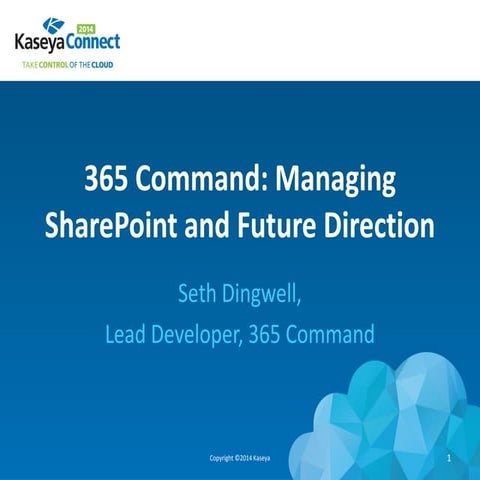 365 Command: Managing SharePoint in Office 365 | PDF
