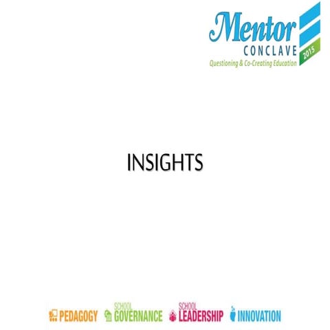 Mentor Conclave 2015 - Insights - Dr. G Immanuel - 21st Century ...