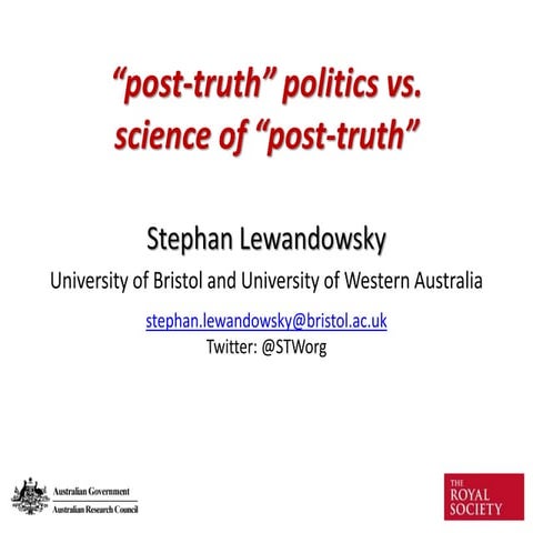 Post truth presentation 3 | PPTX