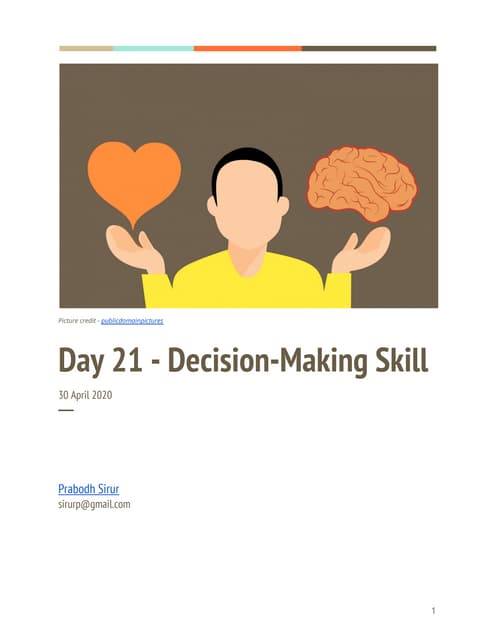 Day 1 decision-making skill | PDF