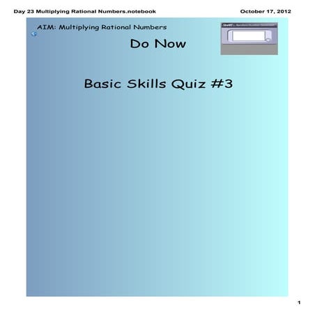 Day 24 dividing rational numbers | PDF