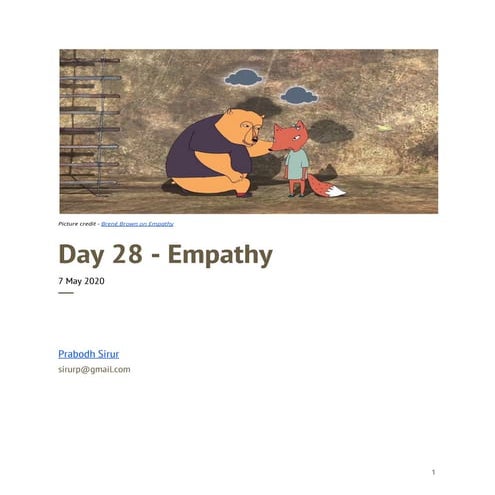 Day 28 empathy | PDF