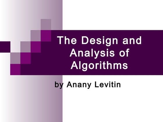 Unit 1 chapter 1 Design and Analysis of Algorithms | PPT Unit 1 chapter 1 Design and Analysis of Algorithms | PPT