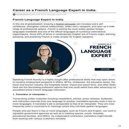 Levels in french language courses | PDF