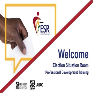 DAY 2: Planning and preparation for an ESR | PPT