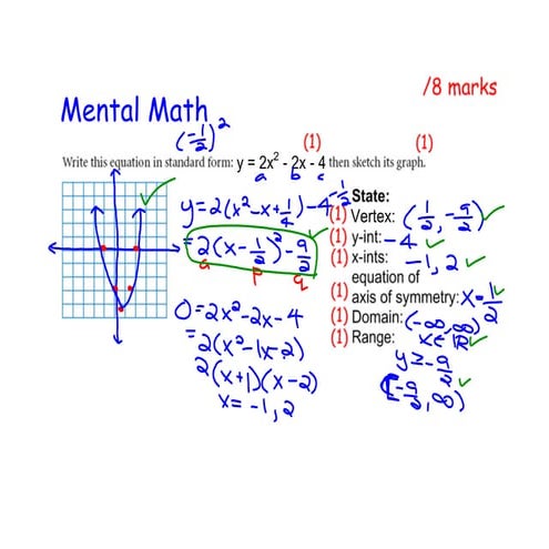 Pre-Calc 30S April 18 | PDF