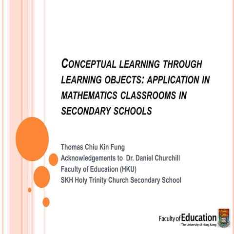 Conceptual learning through learning objects: application in ...