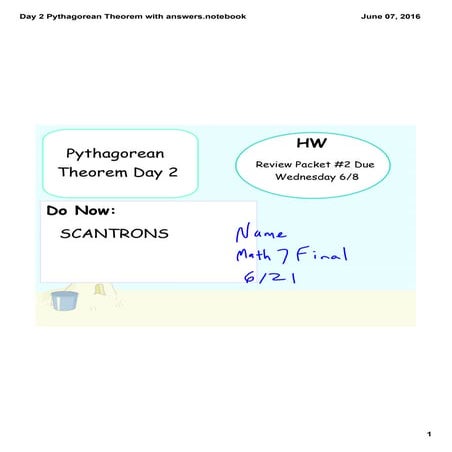 Day 2 pythagorean theorem | PDF