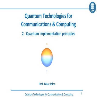 Quantum technologies for Communications & Computing - Principles | PPT