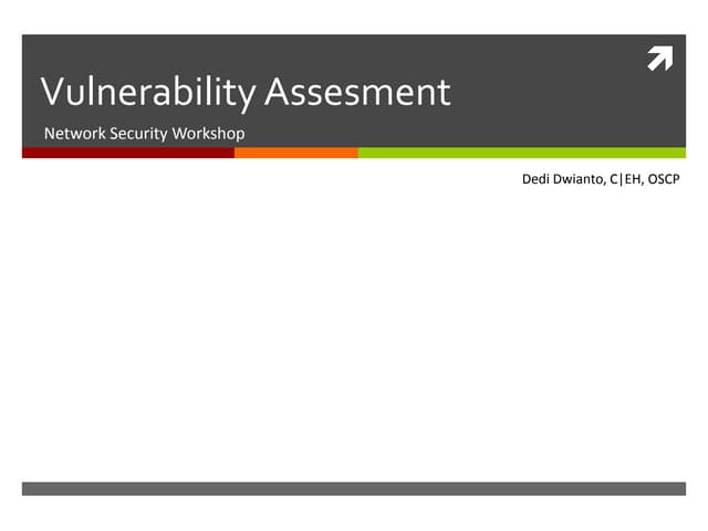 IT Vulnerability Assessment Solutions | PPTX | Information and Network Security | Computing