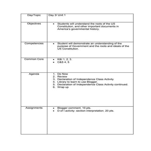 Day 3 | DOCX | Education