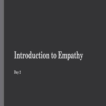 Day 3 - Empathy Phase by Payal Parida mam | PPTX